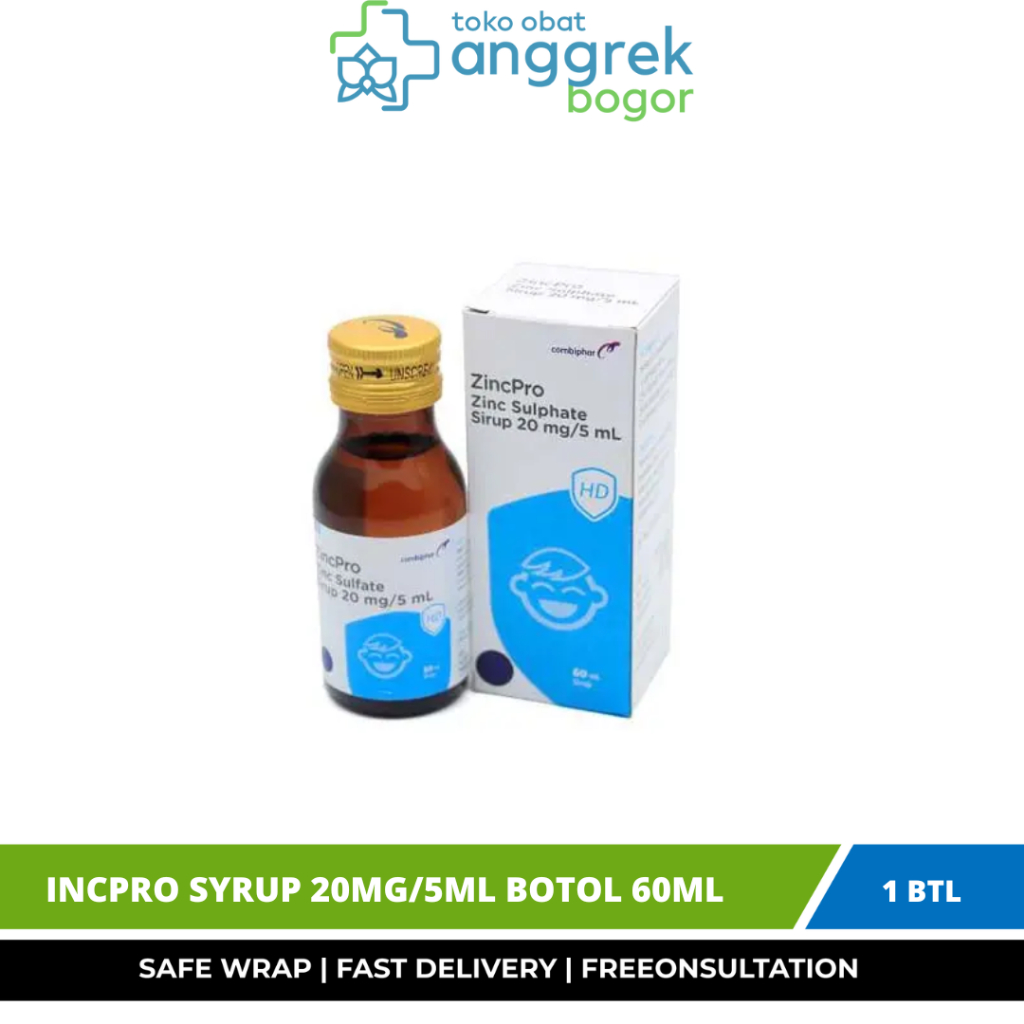 Jual ZINCPRO SYRUP 20MG/5ML BOTOL 60ML/OBAT ZINC ANAK\ZICK PRO SYRUP ...