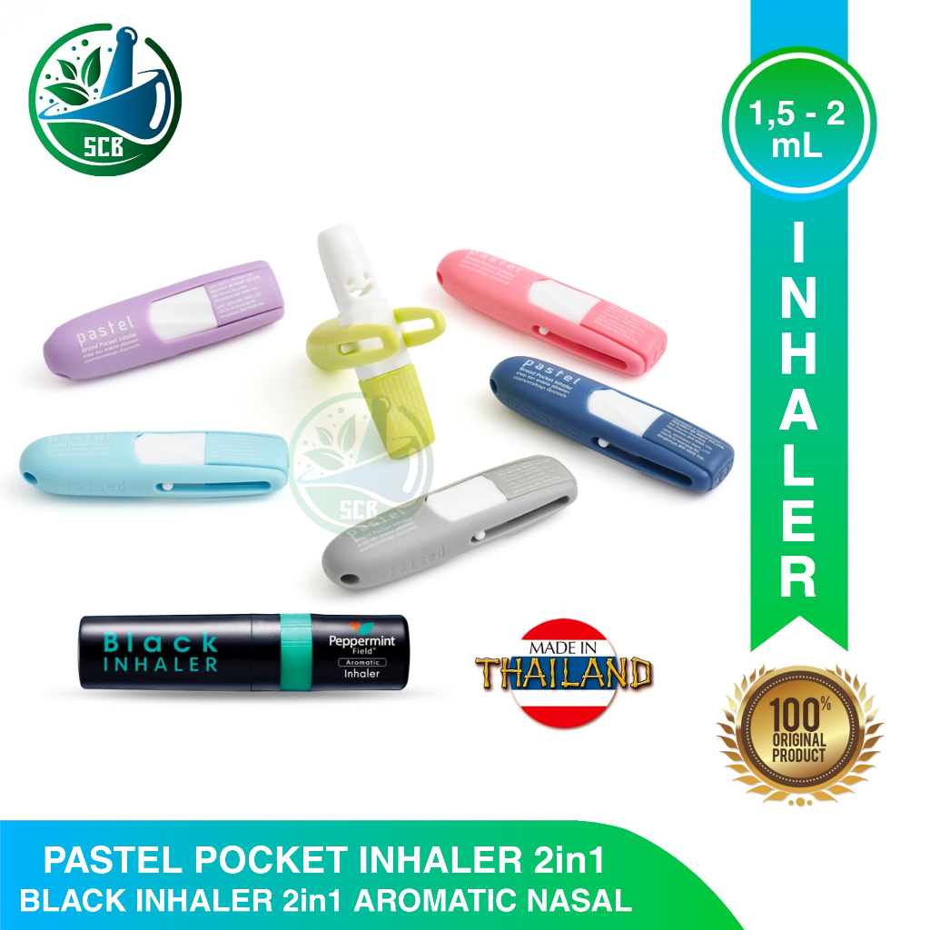 Jual Inhaler - Inhaler Ori Thailand Black Inhaler & Pastel Inhaler - Melegakan Pernafasan ...