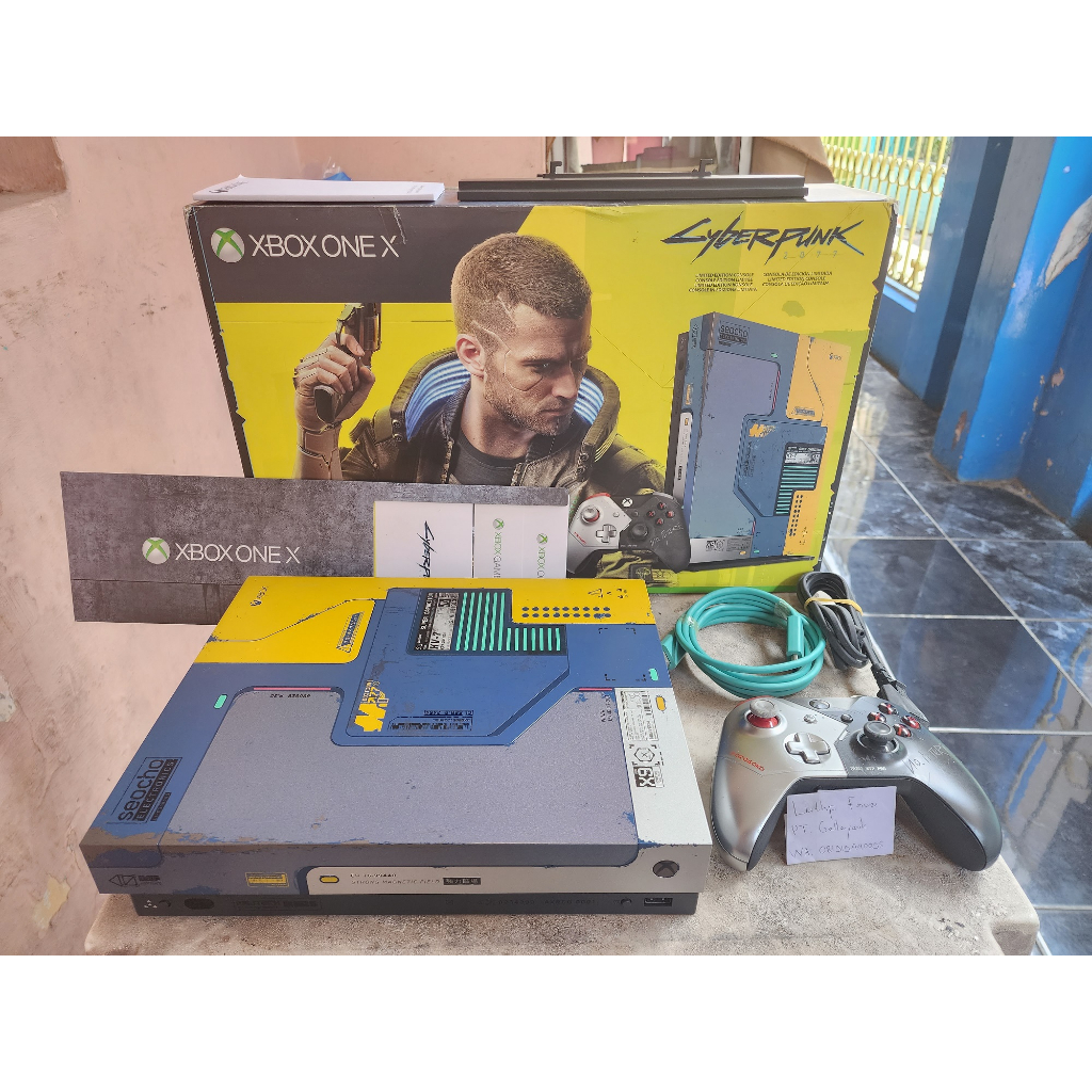 Jual Xbox One X Cyberpunk 2077 Limited Edition 1TB Fullset 06 | Shopee ...