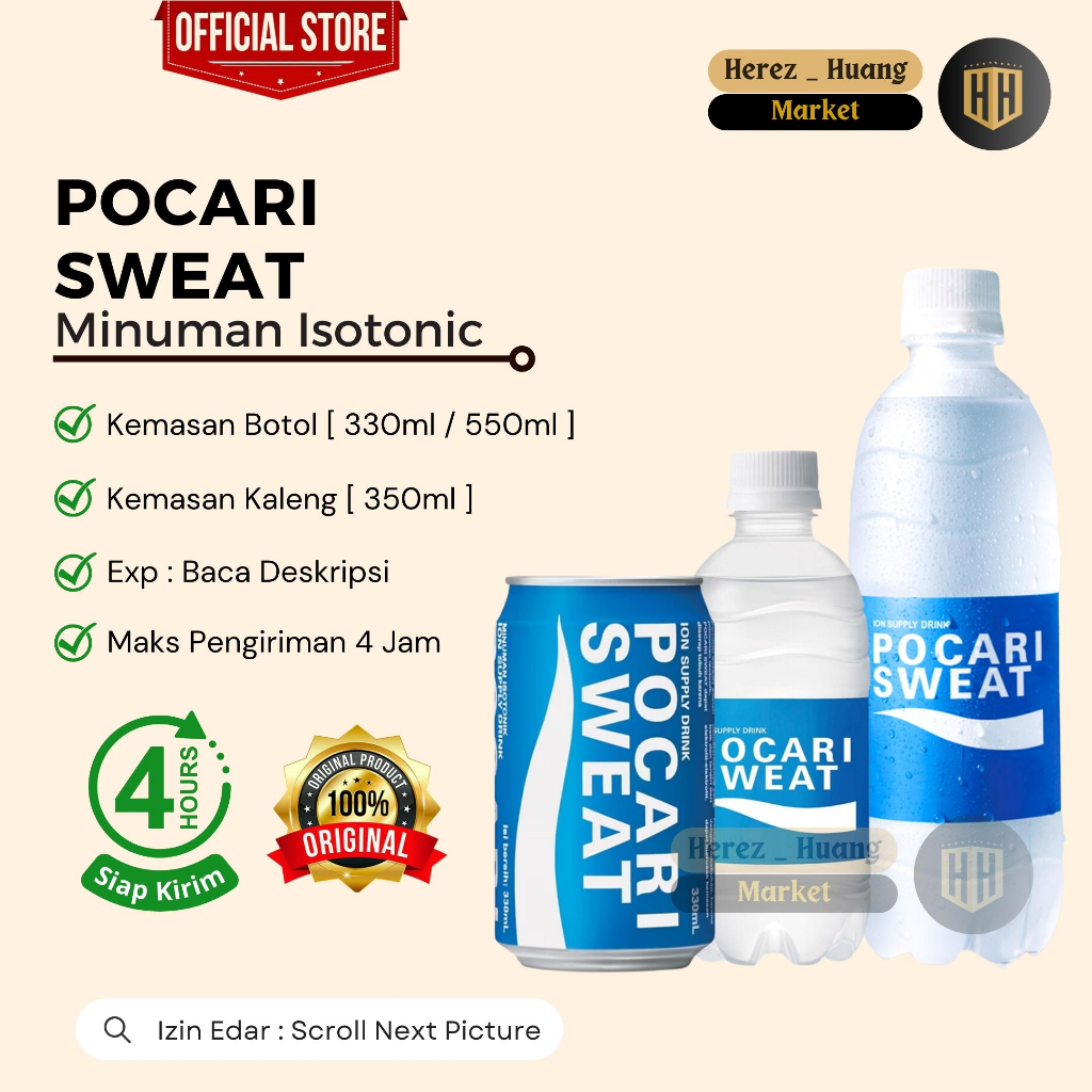 Jual POCARI SWEAT Ion Water Botol, Minuman Isotonic Mini [ 350ml ...