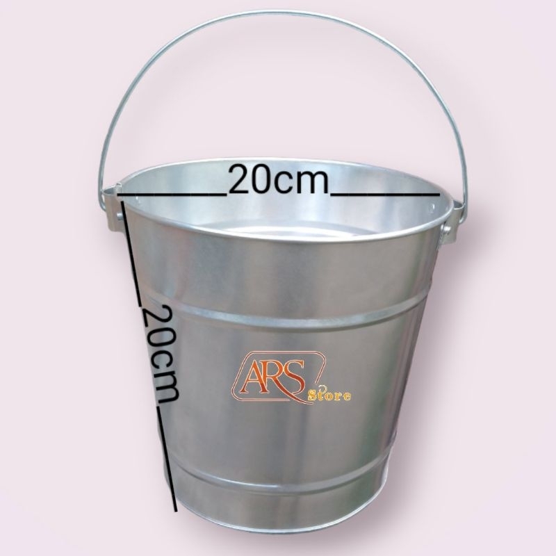 Jual EMBER MINI 20cm ALMUNIUM/Timba Anti pecah/Zanzabil craft | Shopee ...