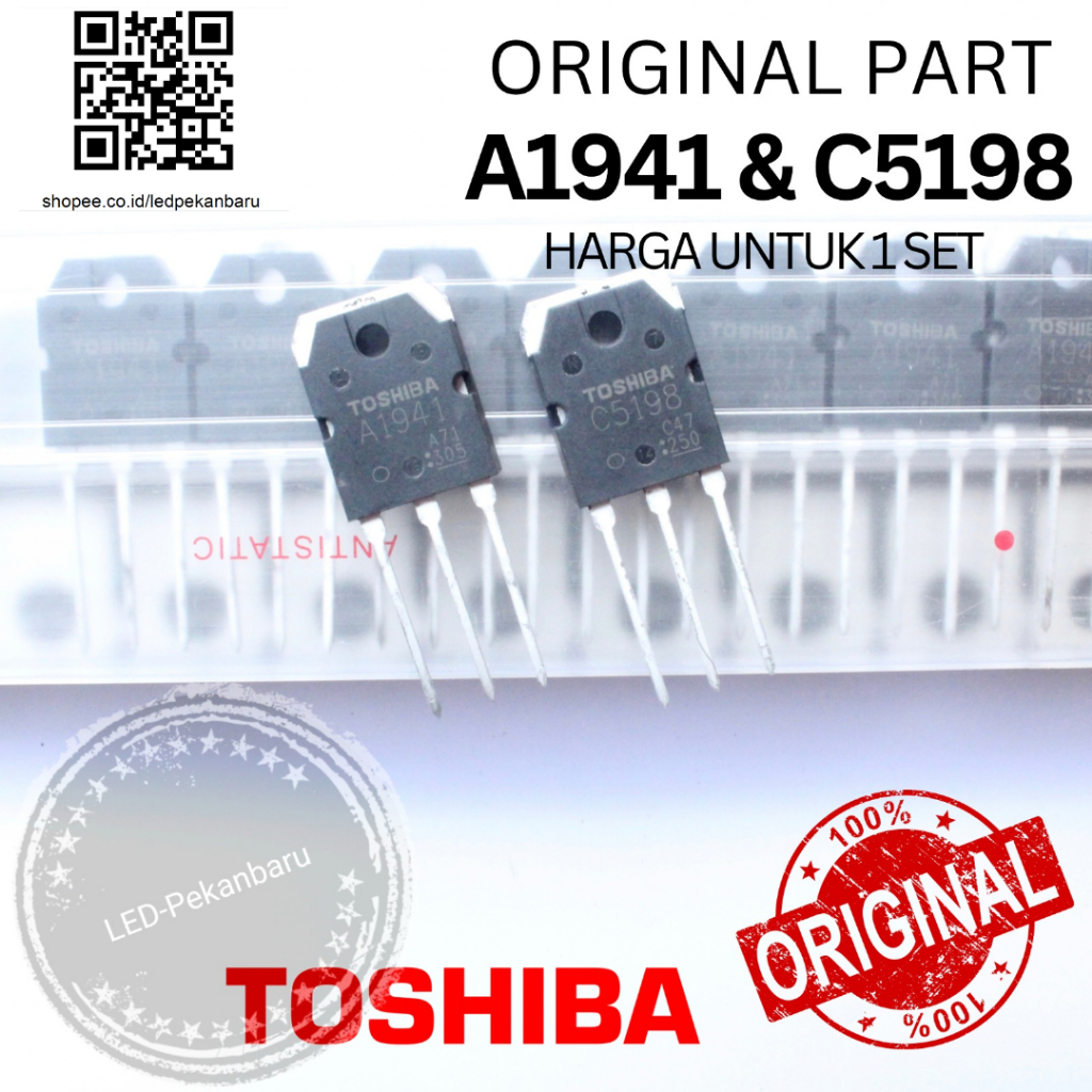 Jual ORIGINAL TOSHIBA C5198 A1941 TRANSISTOR TR FINAL C 5198 A 1941 ORI 1SET | Shopee Indonesia
