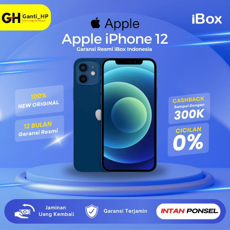 Jual iPhone 12 | 64GB | 128GB | Garansi Resmi iBox Indonesia 1 Tahun | Shopee Indonesia