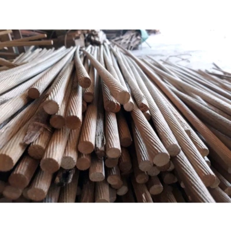 Jual tangkringan ulir kayu jati panjang 1meter diameter 8mm,10mm,12mm ...