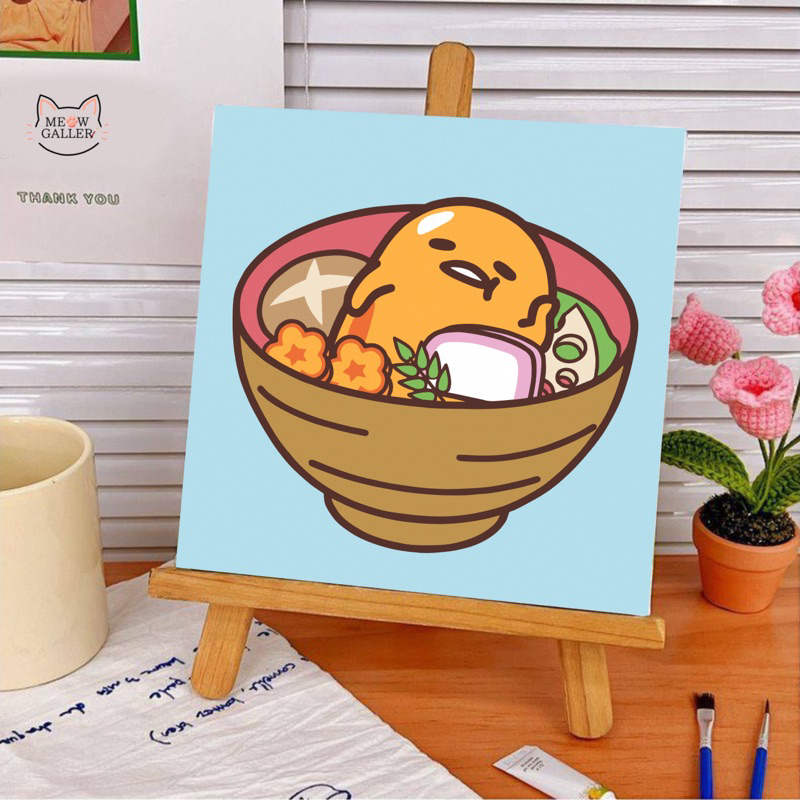 Jual Paint by Numbers KIT - Gudetama: An Eggcellent Adventure Series 20x20cm - Painting KIT DIY ...