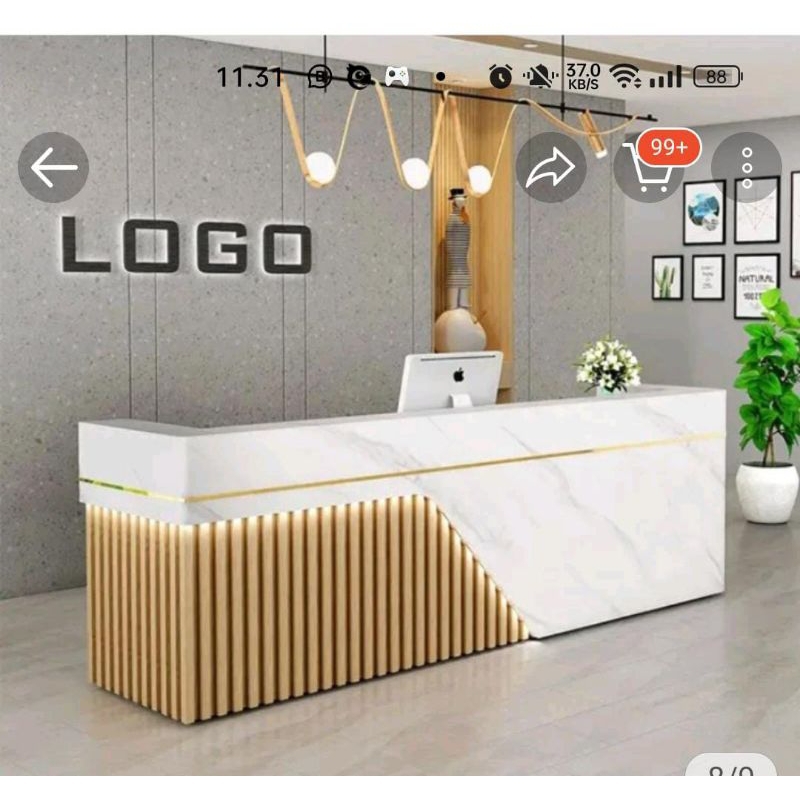 Jual Pembayaran MEJA RESEPSIONIS MOTIF WPC | Shopee Indonesia