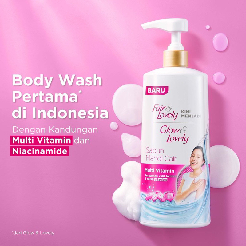 Jual Glow & Lovely Fair & Lovely Body Wash Fair Lovely Sabun Mandi cair ...