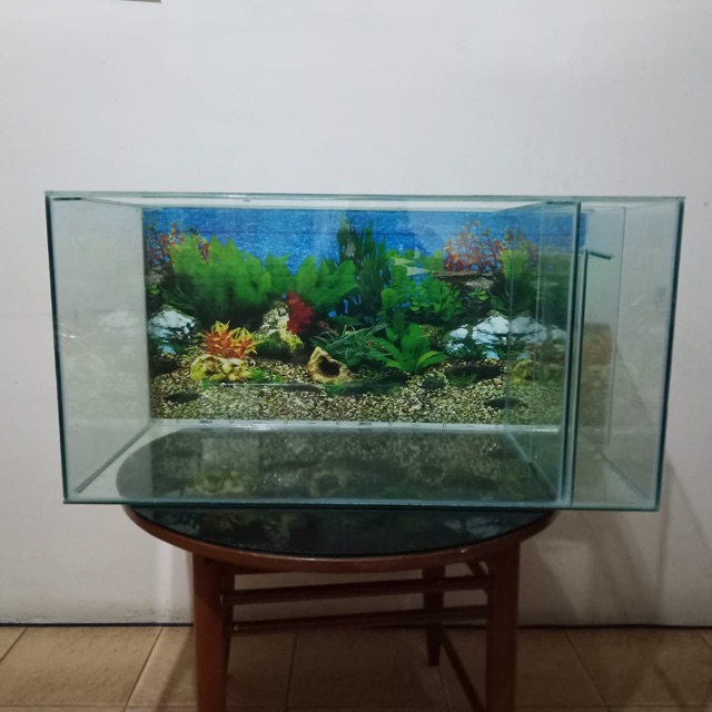 Jual Aquarium Kaca Filter Samping Aquarium Bio Filter UK. 60X30X30 CM ...