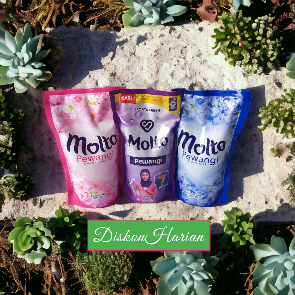 Jual Molto Pelangi Hijab Soft & Fresh Pink Pouch 780Ml | Shopee Indonesia
