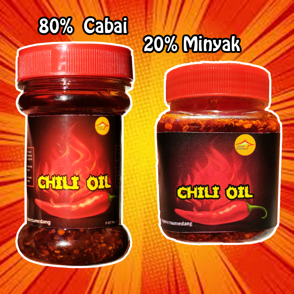 Jual CHILI OIL / MINYAK CABAI / CHILLI DIMSUM / SAUS CABE 150ml 250ml ...