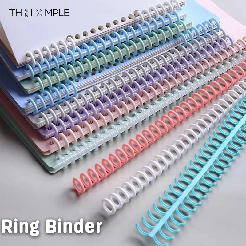 Jual DIY Ring Binding Binder Loose Leaf 30 lubang Spiral Bahan Plastik ...