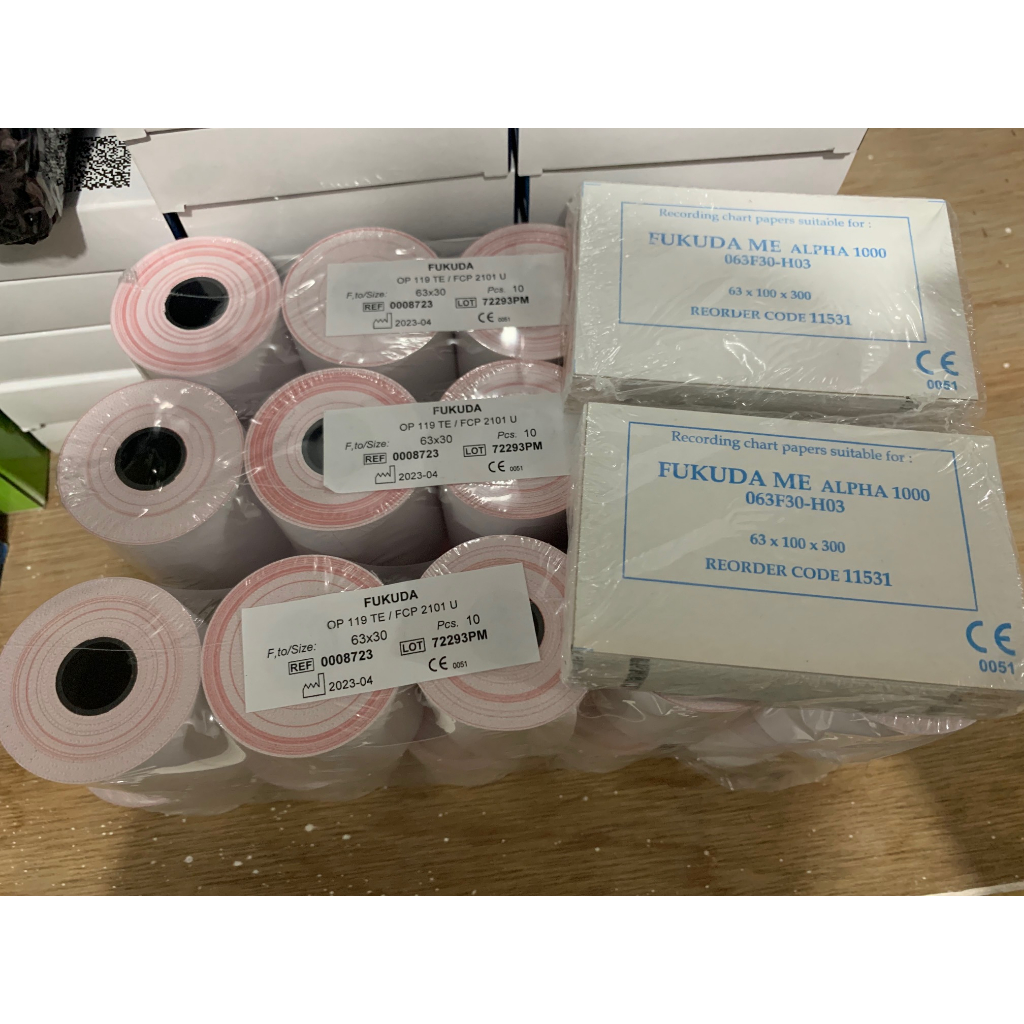 Jual Kertas EKG Fukuda ME ALPHA 1000 63x100x300 | Shopee Indonesia