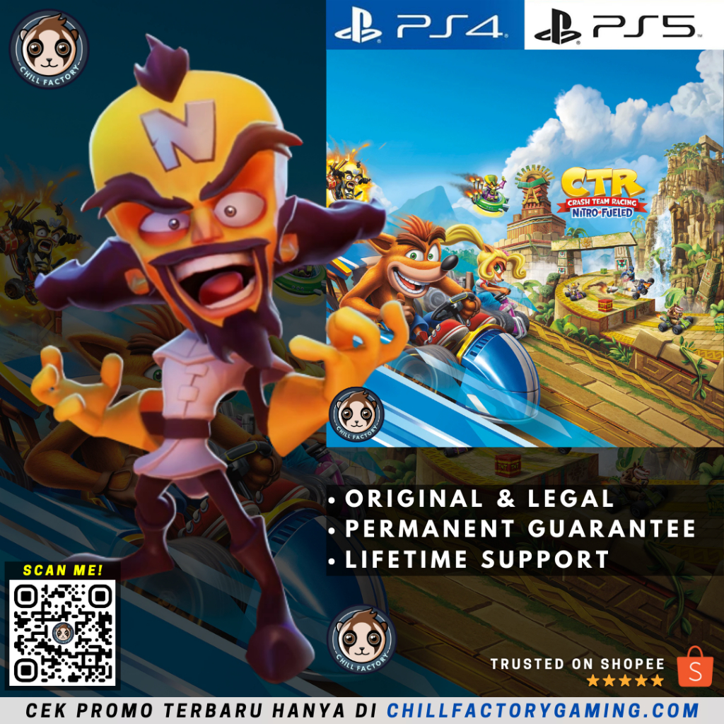 Jual CTR Crash Team Racing Nitro-Fueled Nitros Oxide Edition PS4 PS5 ...