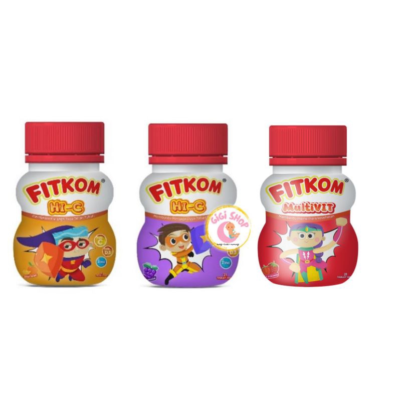 Jual FITKOM Vitamin Anak Tablet 1 Botol | Shopee Indonesia
