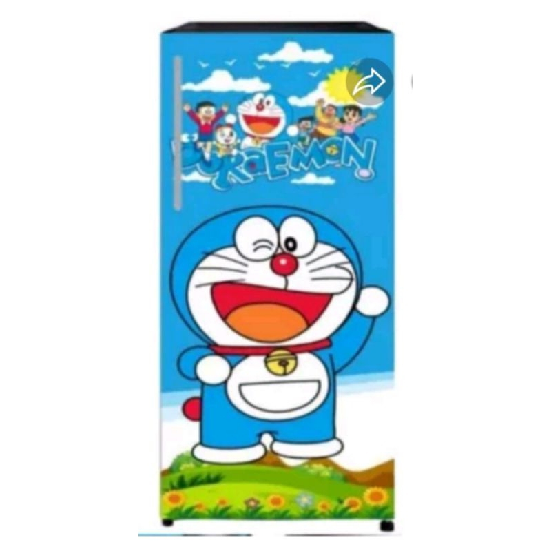 Jual Stiker kulkas 1 pintu motif doraemon | Shopee Indonesia