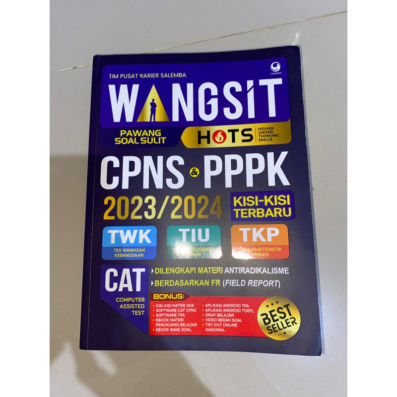 Jual BUKU WANGSIT CPNS & PPPK 2023/2024 ORIGINAL 100% | Shopee Indonesia