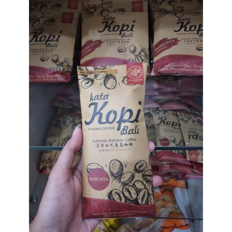 Jual Kopi Robusta Bali Nikmat | Kopi Kata Kopi Bali (100gr, 200gr ...