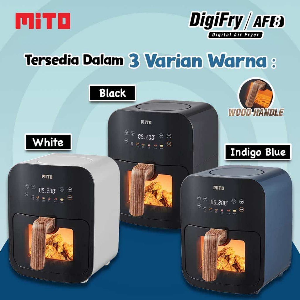 Jual Mito Airfryer Af8 Crystal 4 Ltr Airfryer Mito Crystal Shopee