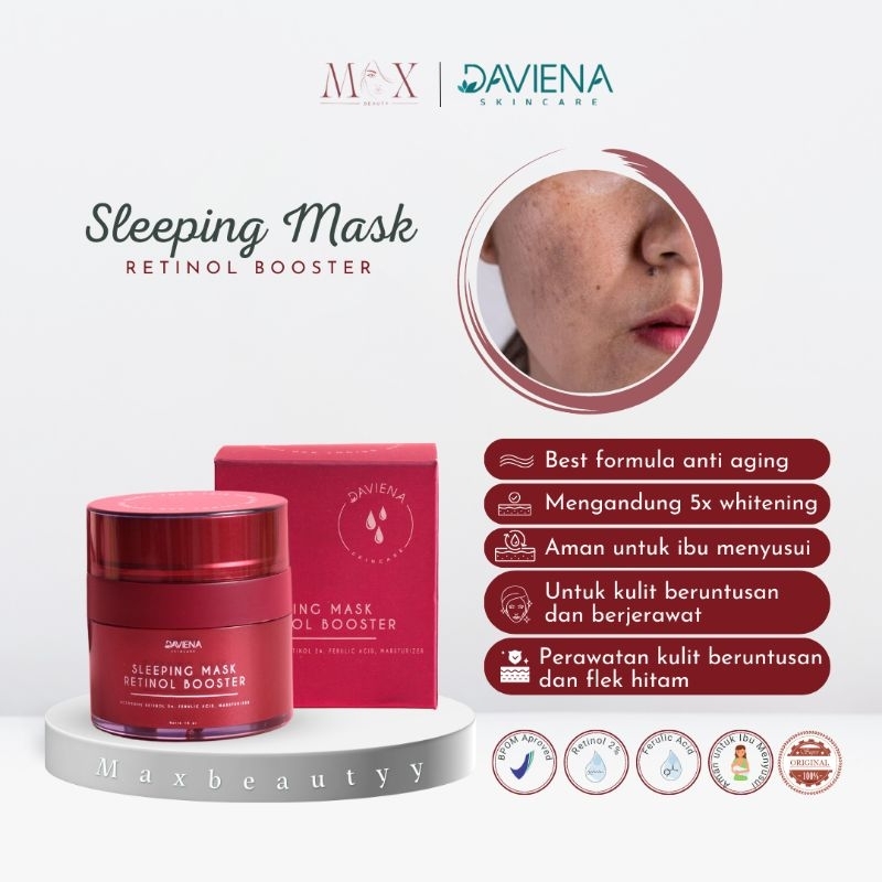 Jual Daviena Skincare Sleeping Mask Retinol Booster | Shopee Indonesia