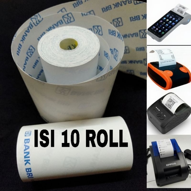 Jual KERTAS THERMAL EDC BANK BRI 58X30/57X30 | Shopee Indonesia