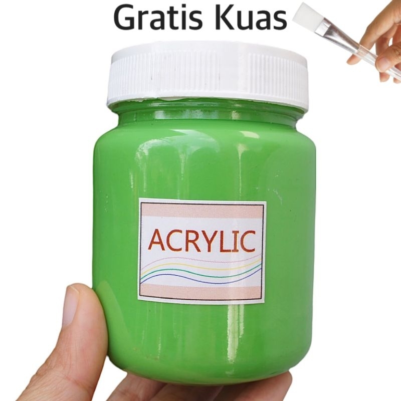 Jual Cat Acrylic (165ml) Premium Cat Lukis Akrilik waterbased serbaguna ...