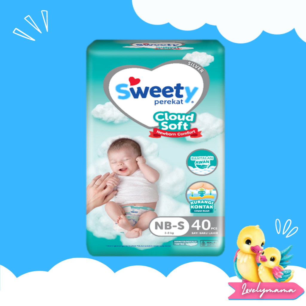 Jual Sweety Silver cloud soft comfort tipe perekat NBS40 New Born S40 ...