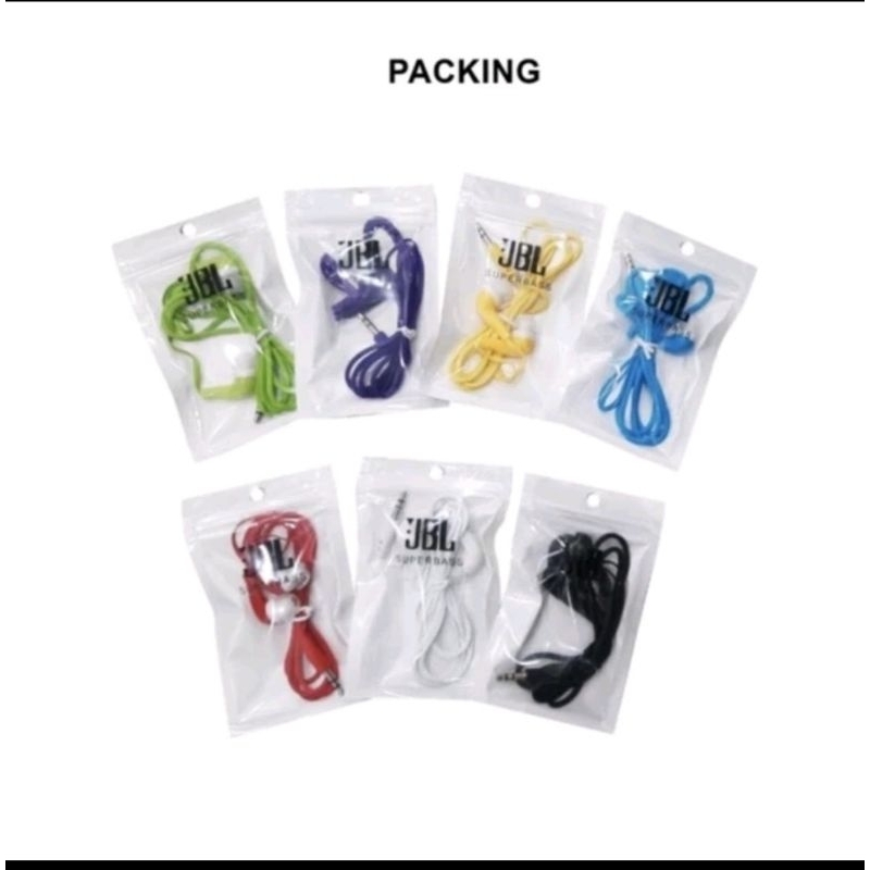 Jual MP3 headset hf jbl packing plastik merah putih hitam biru hijau ...