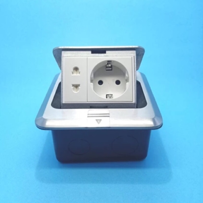 Jual Fort Stop Kontak Lantai Socket Outlet Tanam | Shopee Indonesia