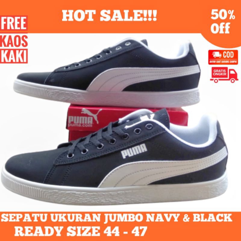 Jual (READY COD) SEPATU UKURAN JUMBO 44 45 46 47 SEPATU SNEAKERS CASUAL ...