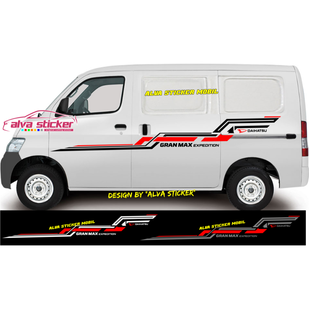 Jual sticker granmax stiker body granmax list stripe side body mobil ...
