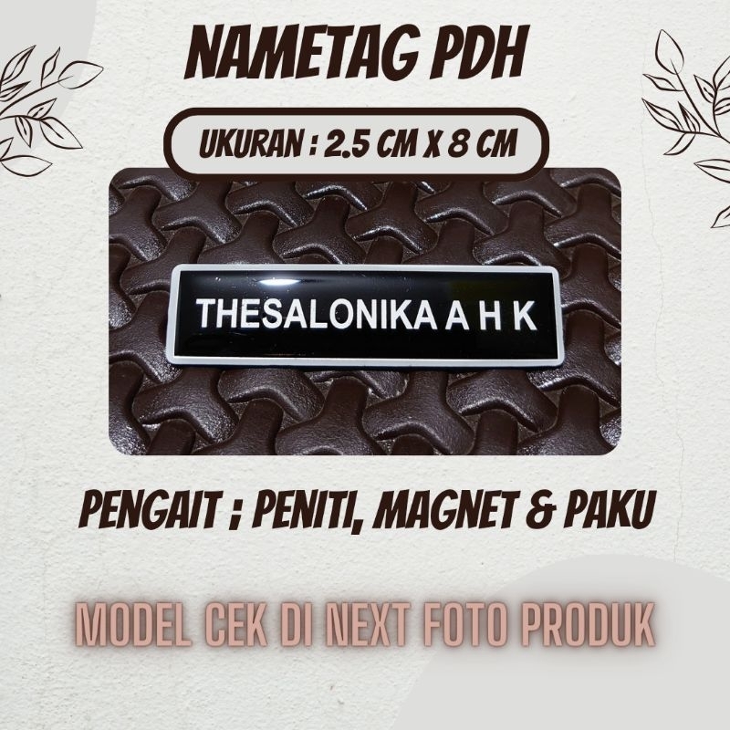 Jual NAMETAG PDH/NAMETAG POLRI/NAMETAG 2,5X8/NAMETAG VIBERGLASS/NAMETAG ...