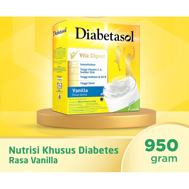 Jual Diabetasol Jumbo Vanilla 950g | Shopee Indonesia