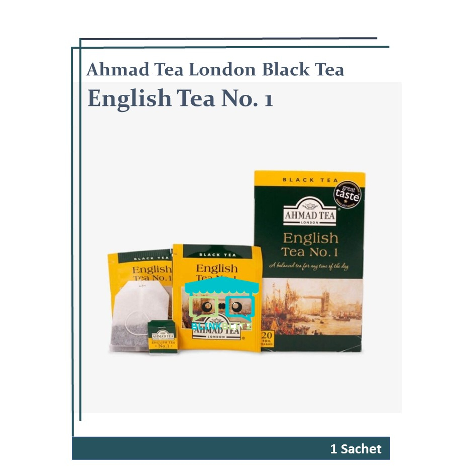 Jual SACHET Ahmad Tea London BLACK TEA ENGLISH TEA NO 1 Teh Hitam ...