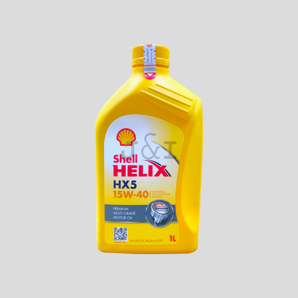 Jual Oli Shell Helix HX5 15W-40 API SN/CF ACEA A3/B3 1 Liter | Shopee ...