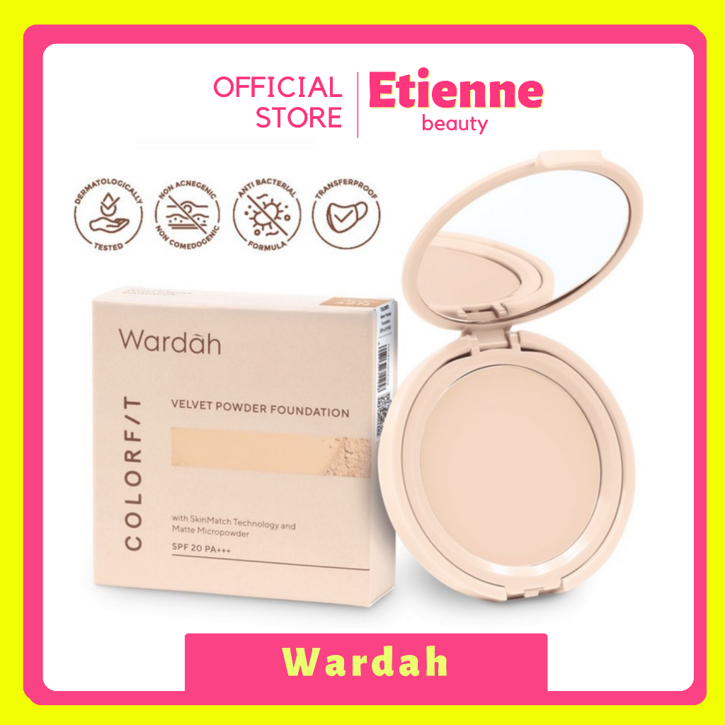 Jual Wardah Colorfit Velvet Powder Foundation - Bedak Padat Dengan SPF ...