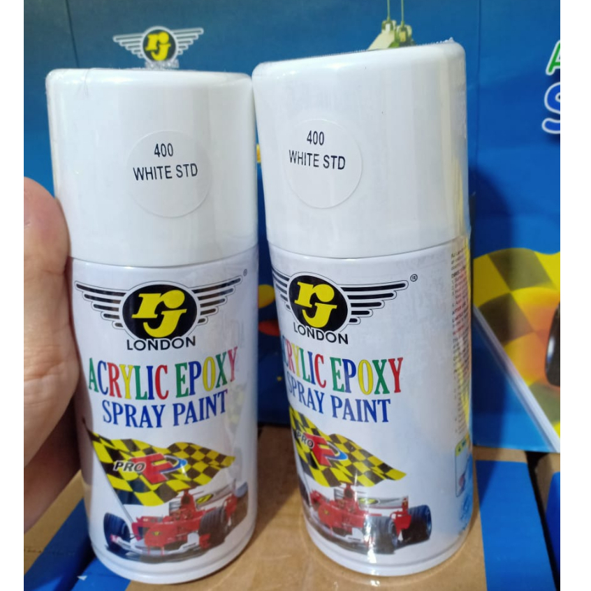Jual RJ London Pilox Pilok Cat Semprot 300cc - 400 White STD / Putih ...