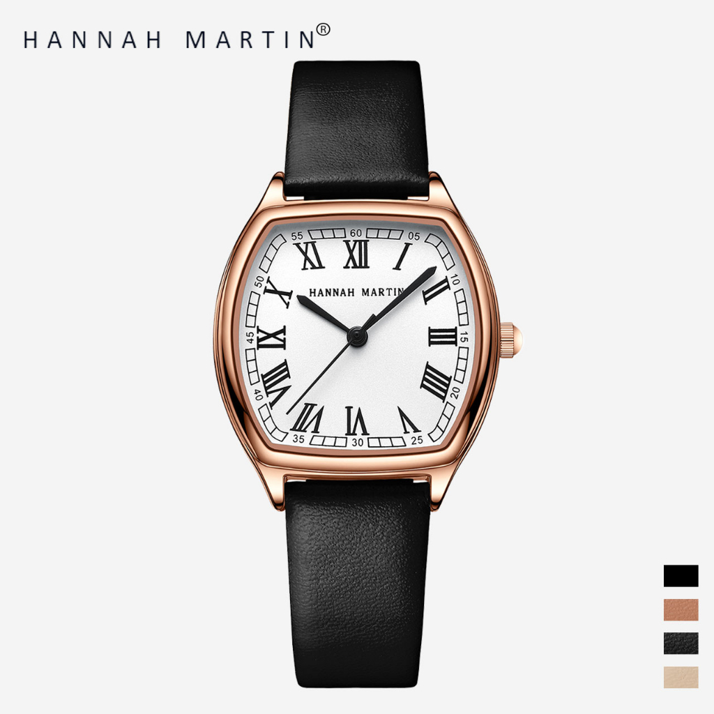 Jual HANNAH MARTIN Jam Tangan Wanita Angka Romawi Klasik Mode Display ...