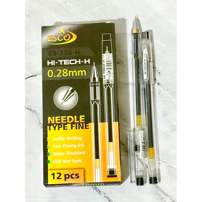 Jual |1 pcs| Pena hitech esco hi-tech esco 0.28mm | Shopee Indonesia