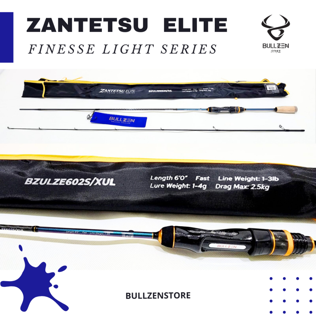 Jual BULLZEN Rod Zantetsu Elite Finesse Light Series | Shopee Indonesia