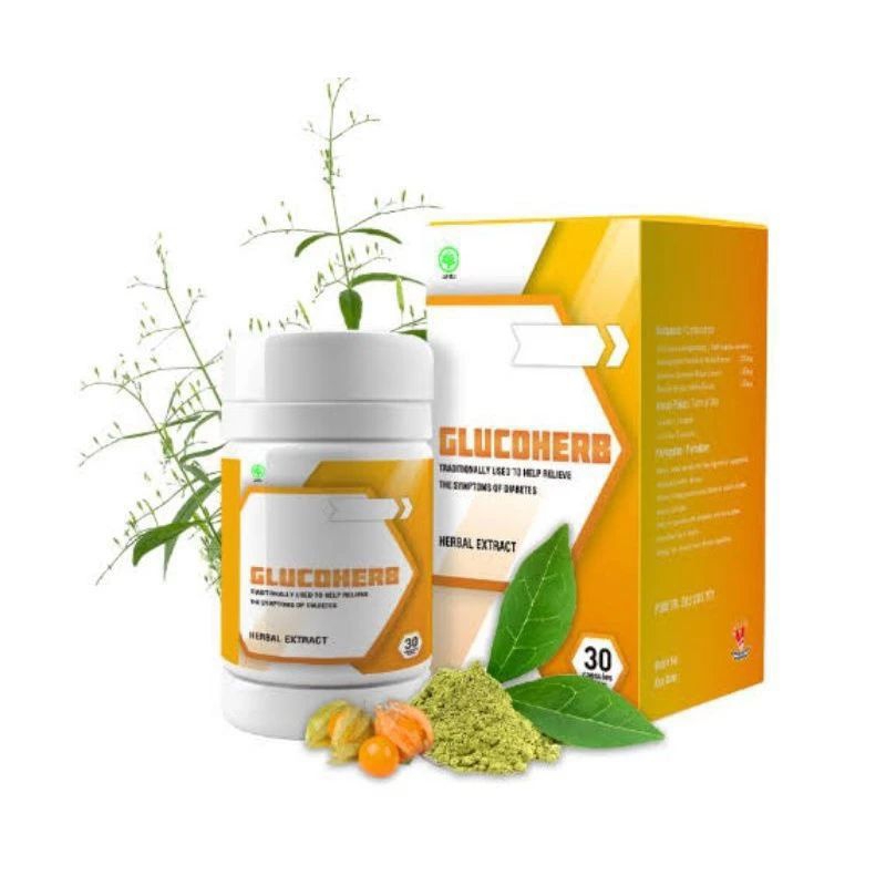 Jual Glucoherb Asli Original Obat Diabetes Atasi Gula Darah Tinggi (30 ...