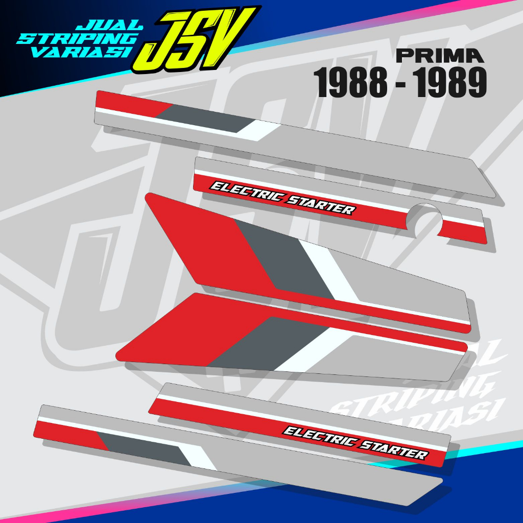 Jual Striping Astrea Prima Limited Edition 1988 - 1989 Stiker set ...