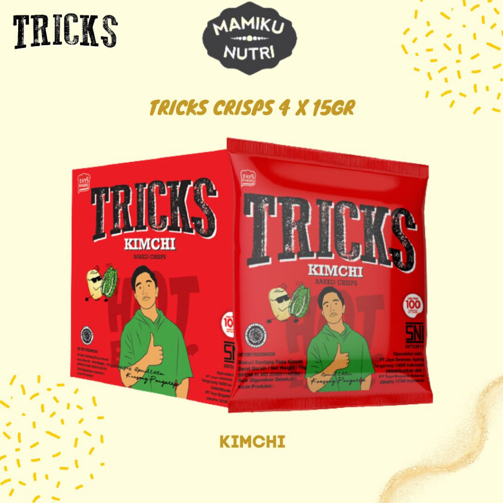 Jual Tricks Potato Crisps box (4 sachet x 15gr) | Shopee Indonesia