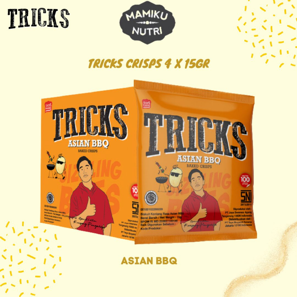 Jual Tricks Potato Crisps box (4 sachet x 15gr) | Shopee Indonesia