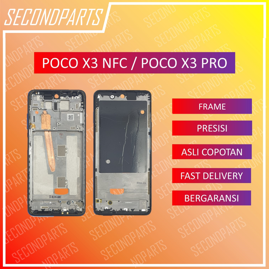 Jual FRAME RANGKA TULANG LCD POCO X3 NFC / X3 PRO ORIGINAL COPOTAN ...
