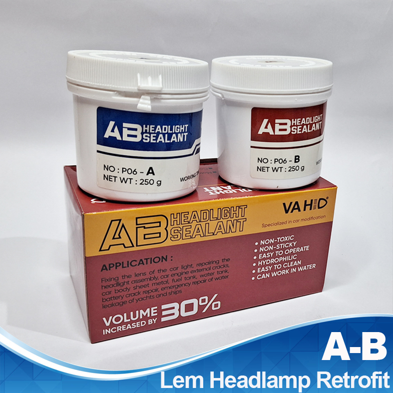 Jual Lem A+B Merk Vahid | Lem Retrofit AB | Lem Custom Projie Headlamp ...
