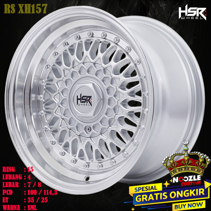 Jual Velg Celong ring 15 Bukan Pelek BBS Type HSR RS XH157 Pelek Belang HSR Terbaru | Shopee ...