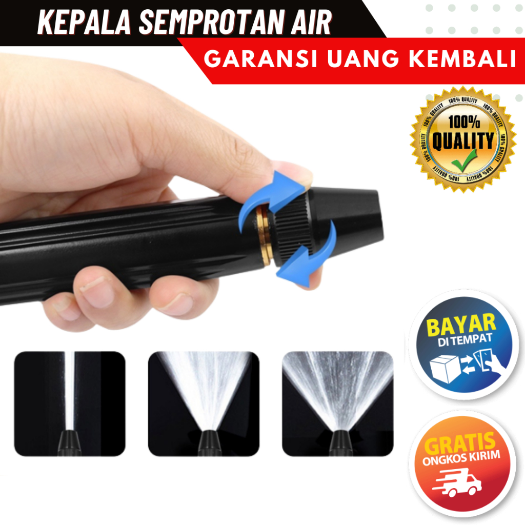 Jual Nozzle Cuci Motor Mobil Water Spray Kepala Semprotan Air Nozel ...