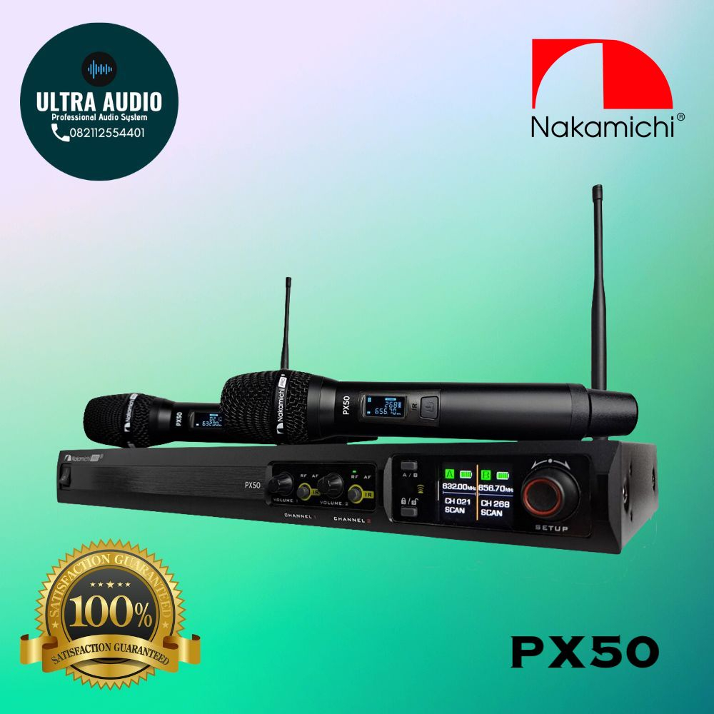 Jual Nakamichi PX50 / PX 50 / PX-50 Wireless Microphone System ORIGINAL | Shopee Indonesia
