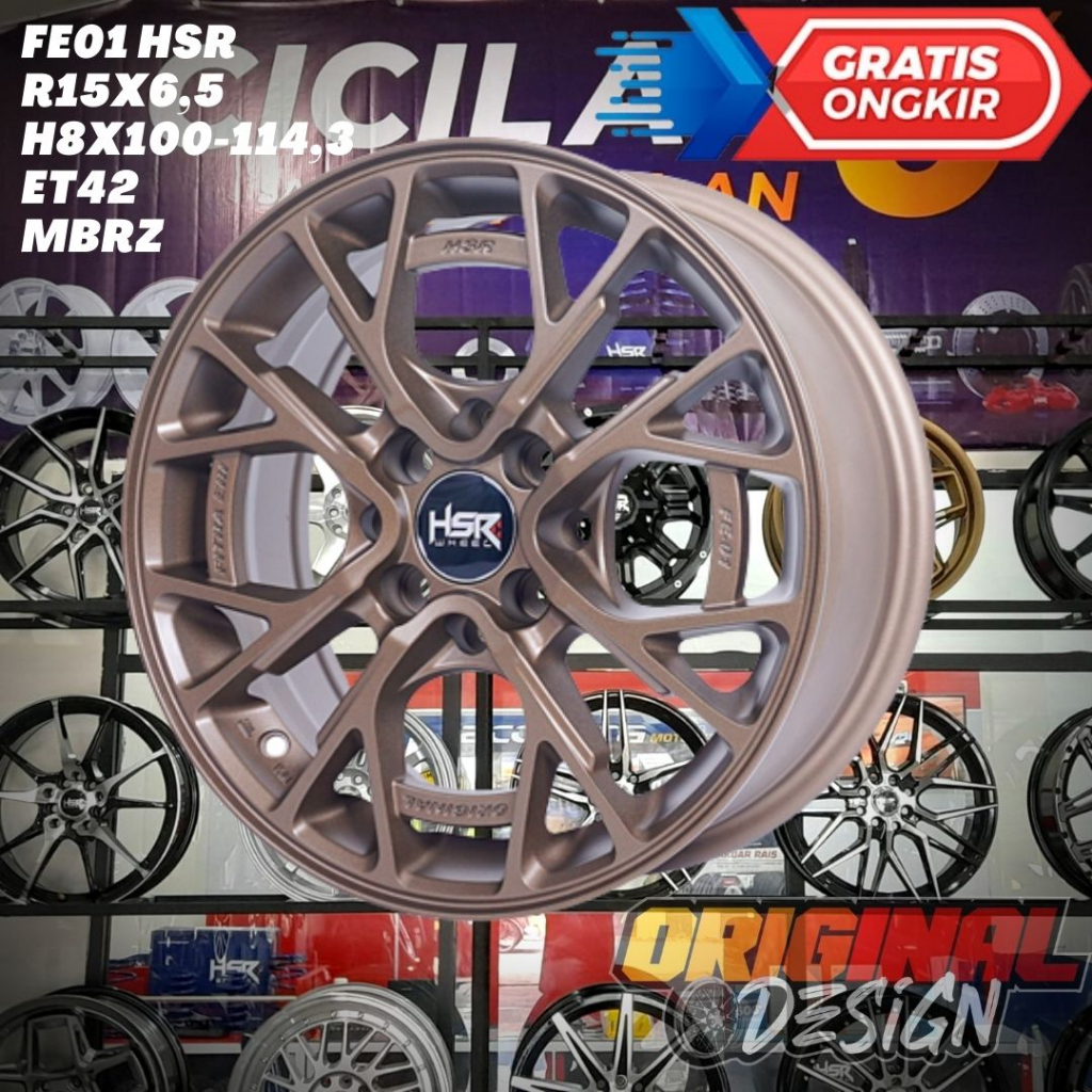 Jual Velg Mobil Racing Ring 15 HSR FE01 R15 Mobilio , Yaris , Datsun , Ayla | Shopee Indonesia