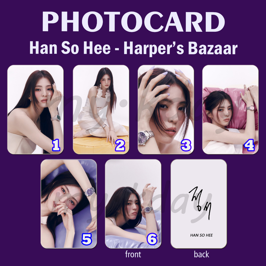 Jual PCA-0175, Photocard Han So Hee Har per’s Ba zaar Korea 2 sisi | Shopee Indonesia